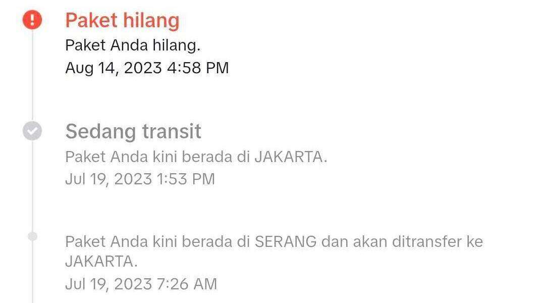 Paket Hilang di JNT Tanpa Kejelasan