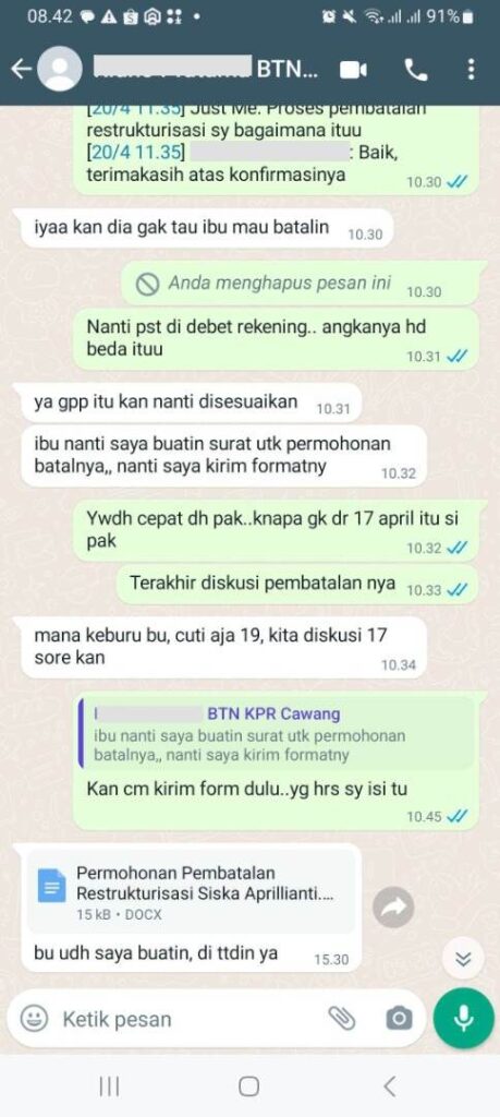 Tagihan KPR BTN Tidak Realistis!