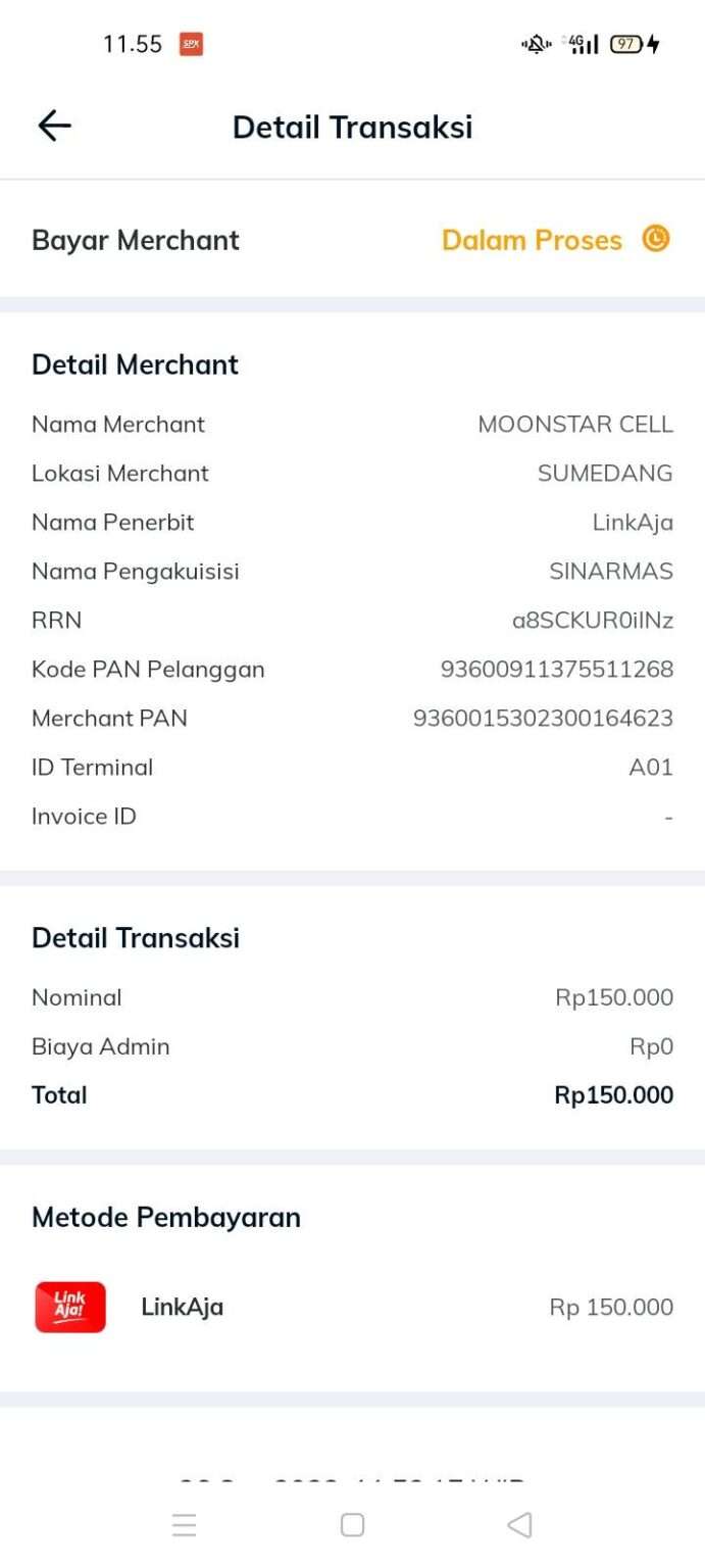 Transaksi Pending Sulit untuk Refund, karena CS LinkAja Hanya Bot