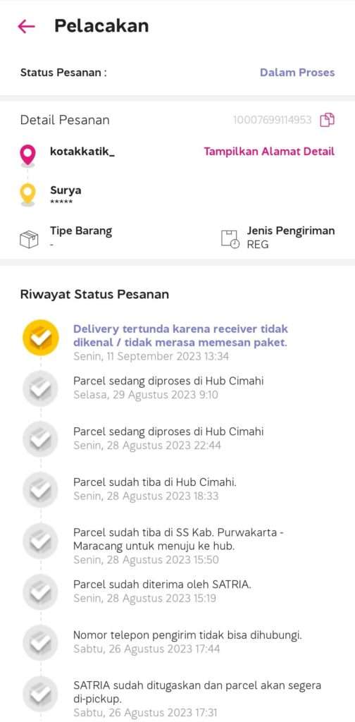 Pengalaman Klaim Barang Hilang yang Melelahkan di Tokopedia