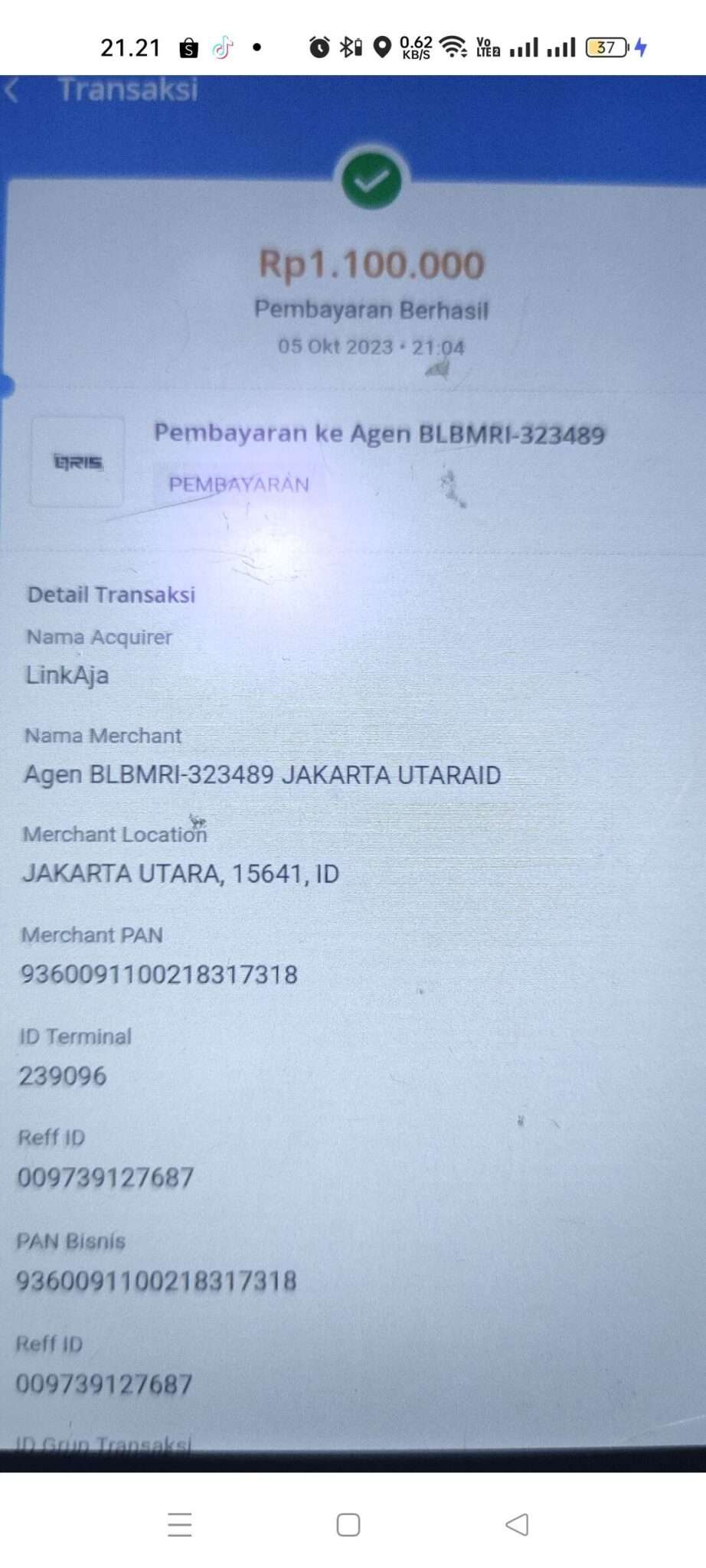 Transaksi QRIS Mitra Bukalapak dari Aplikasi DANA Bermasalah