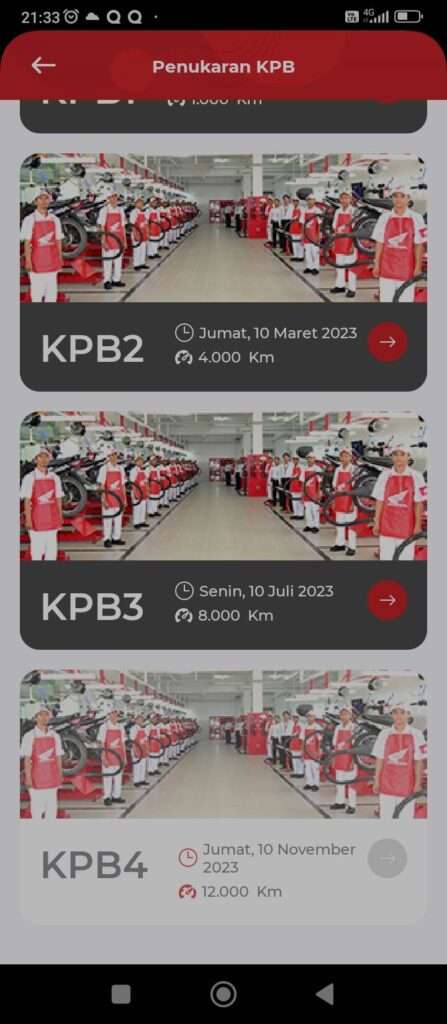 KPB (Kupon Perawatan Berkala) 4 Tidak Bisa Digunakan di Bengkel AHASS