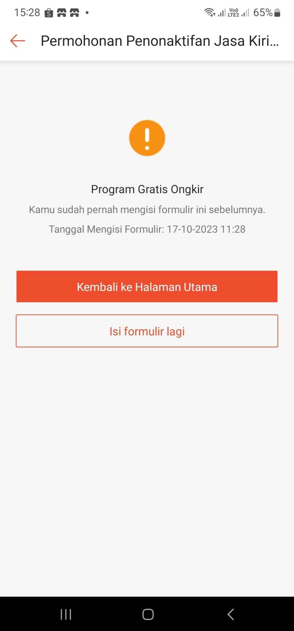Shopee Kembali Mengaktifkan Layanan SPX Standard di Toko Saya