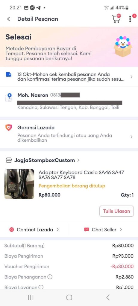 Proses Pengembalian Barang di Lazada Ditutup Sepihak Padahal Barang ...
