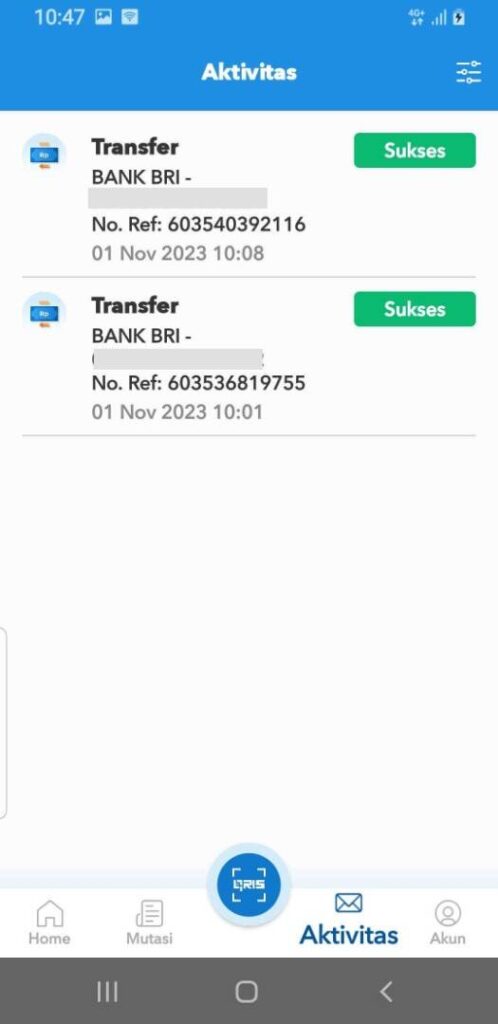 Aplikasi BRImo Pelit Notifikasi