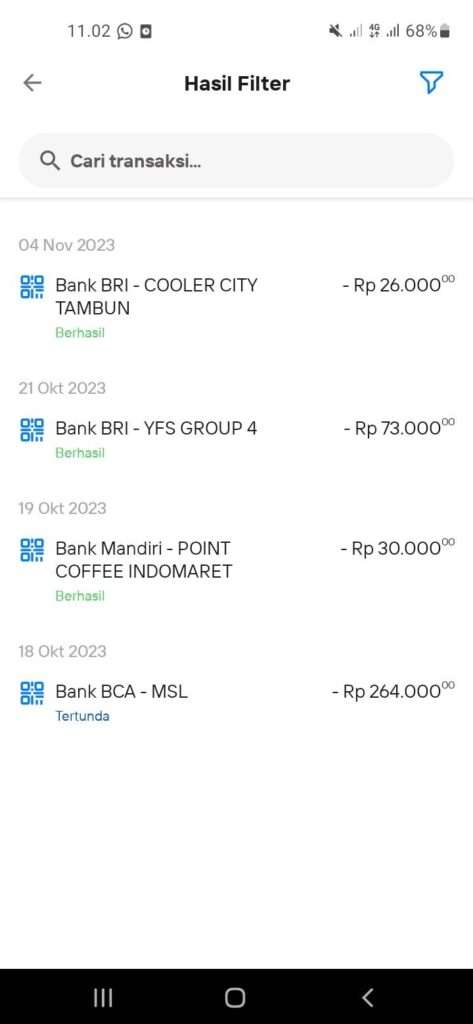 Transaksi QRIS Bank Mandiri yang Tertunda