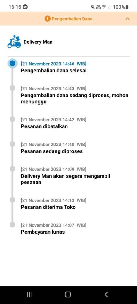 Pengancaman oleh Driver Grab, terkait Pesanan KlikIndomaret