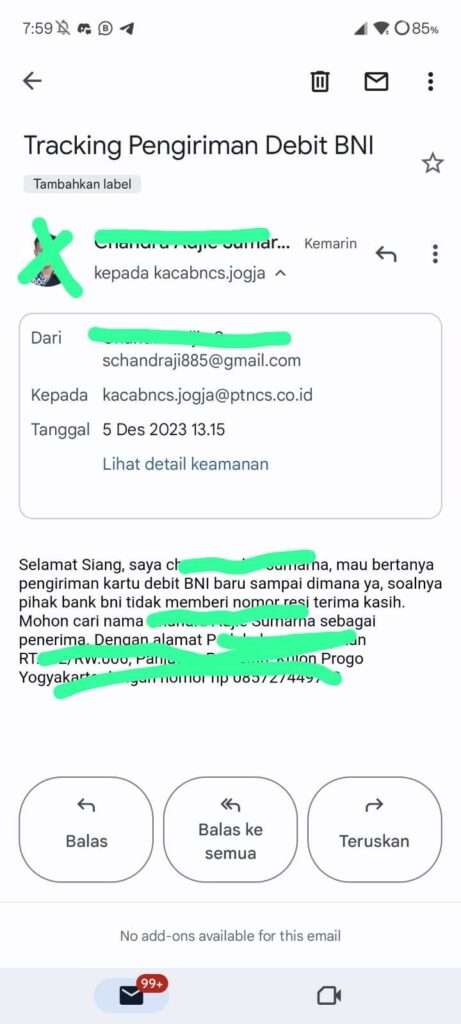 Kartu Debit BNI Gold Tak Kunjung Datang