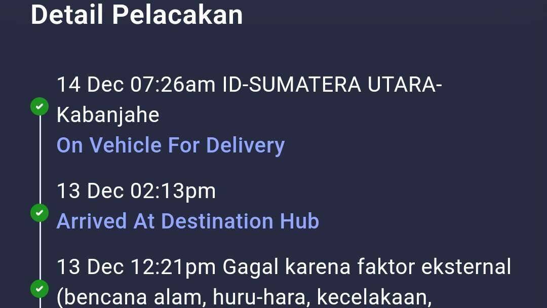 Ninja Express Kaban Jahe Tidak Profesional