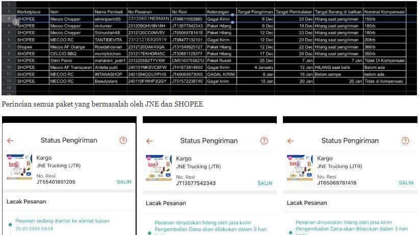 SOP Shopee yang Buruk Perihal Pengiriman Melalui JNE