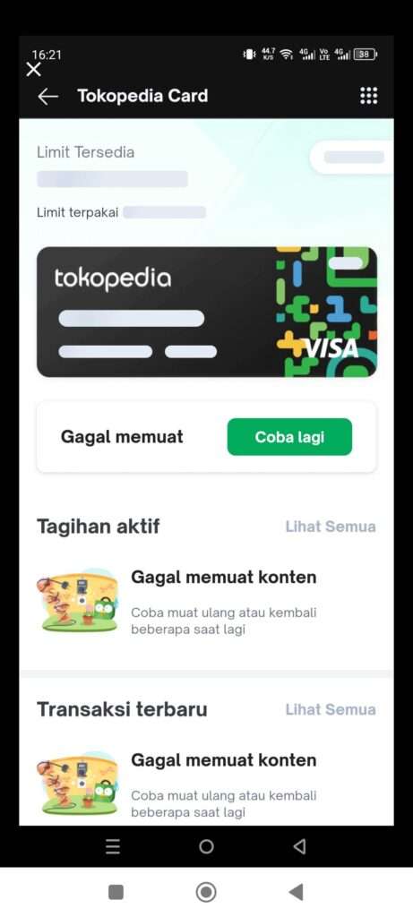 Tidak Bisa Aktivasi Tokopedia Card, CS Tidak Memberikan Solusi