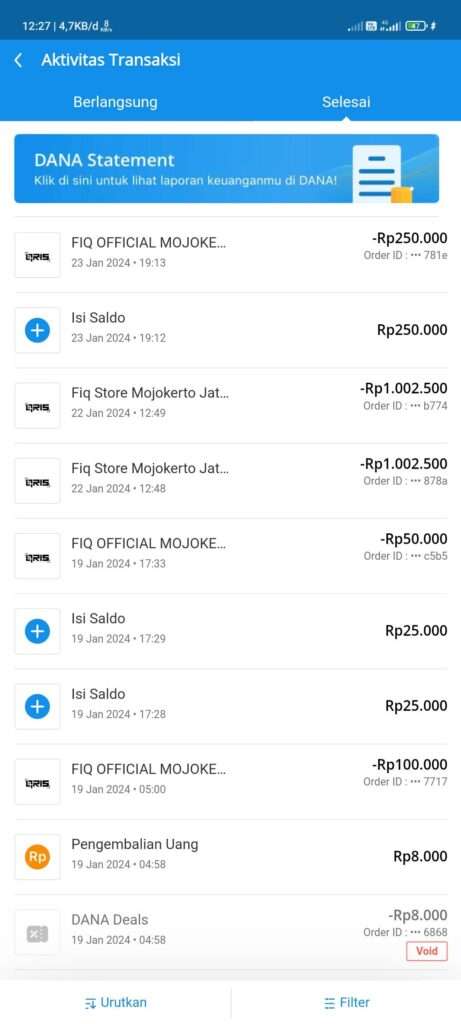 Pihak E-wallet DANA Belum Me-refund Saldo Pengguna dari Transaksi yang ...