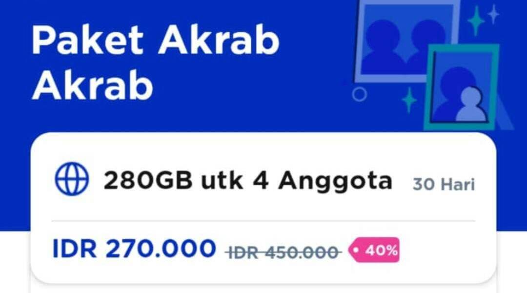 Paket Akrab XL Tidak Bisa Dibagi
