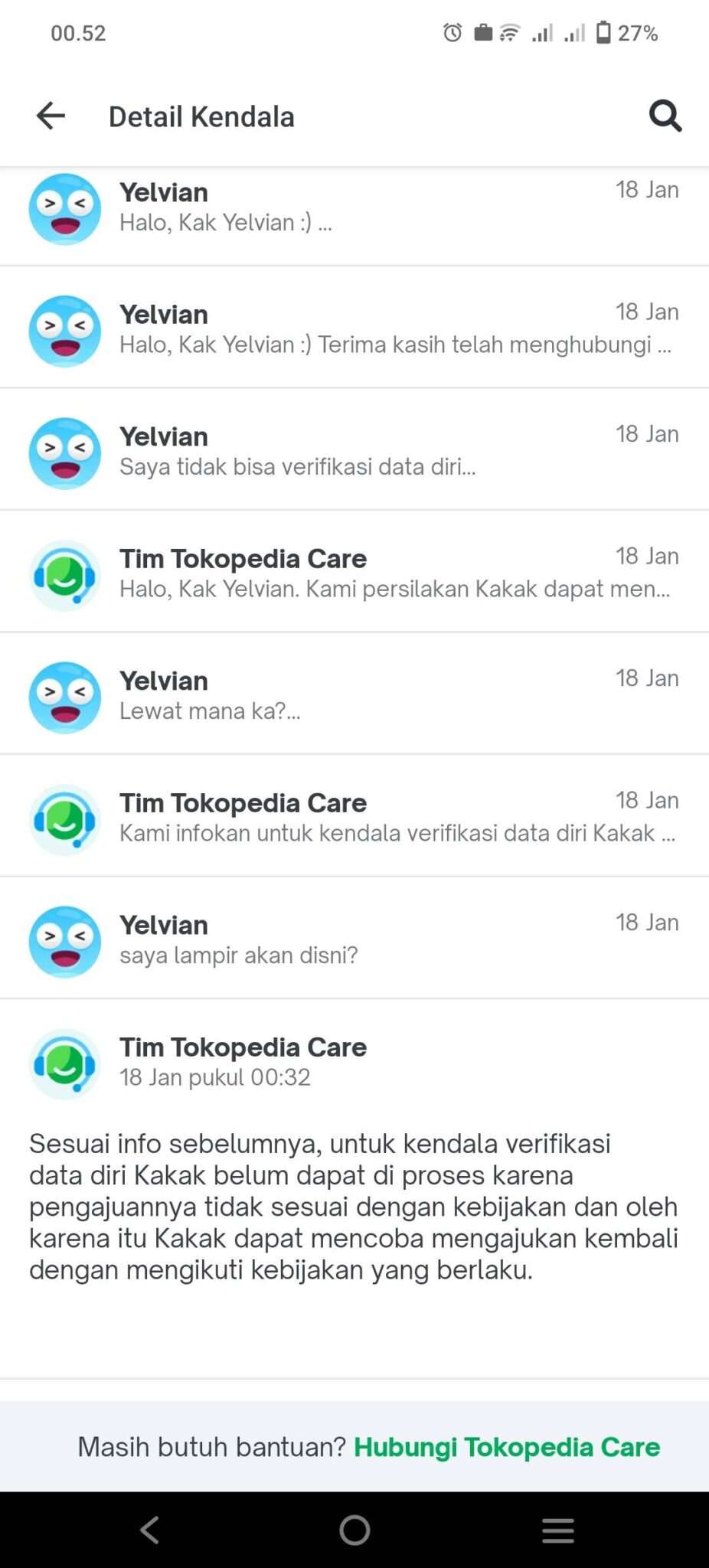 Kecewa dengan Pelayanan Tokopedia