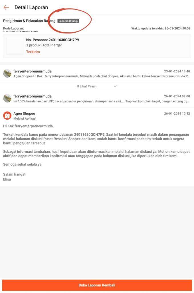 Isi Paket Rusak karena Pengiriman Terlalu Lama