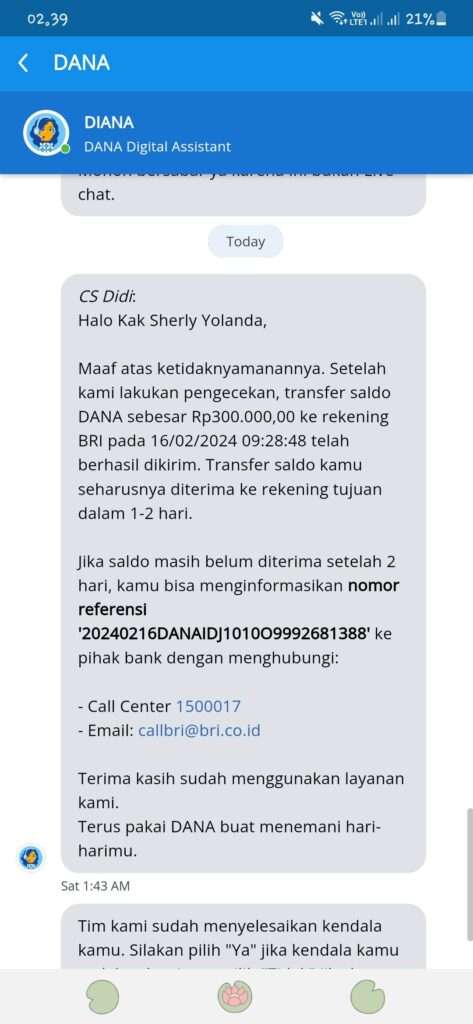 DANA dan Bank BRI Saling Lempar Tanggung Jawab