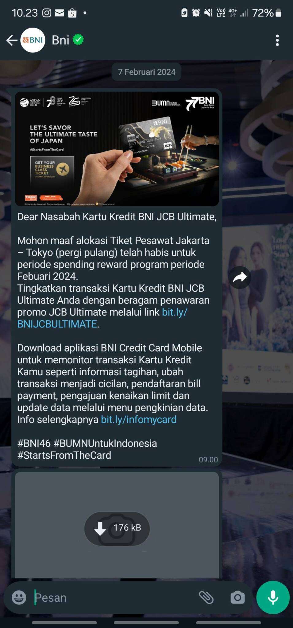 BNI JCB Ultimate Tidak Komitmen & Mengubah Syarat di Tengah Program
