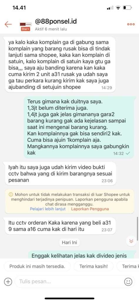 Komplain di Shopee Diselesaikan Sepihak Tanpa Konfirmasi