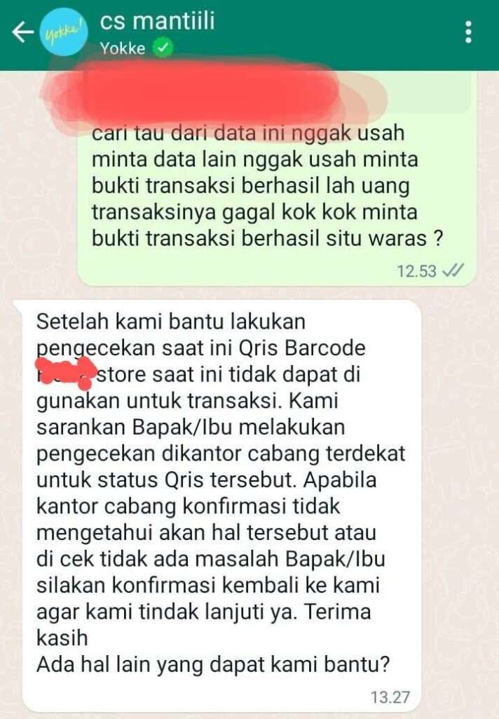 QRIS Livin Merchant Sangat Mengecewakan