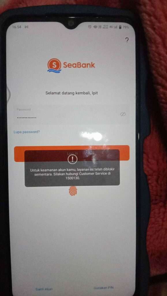 Akun SeaBank Terblokir, Tidak Bisa Login