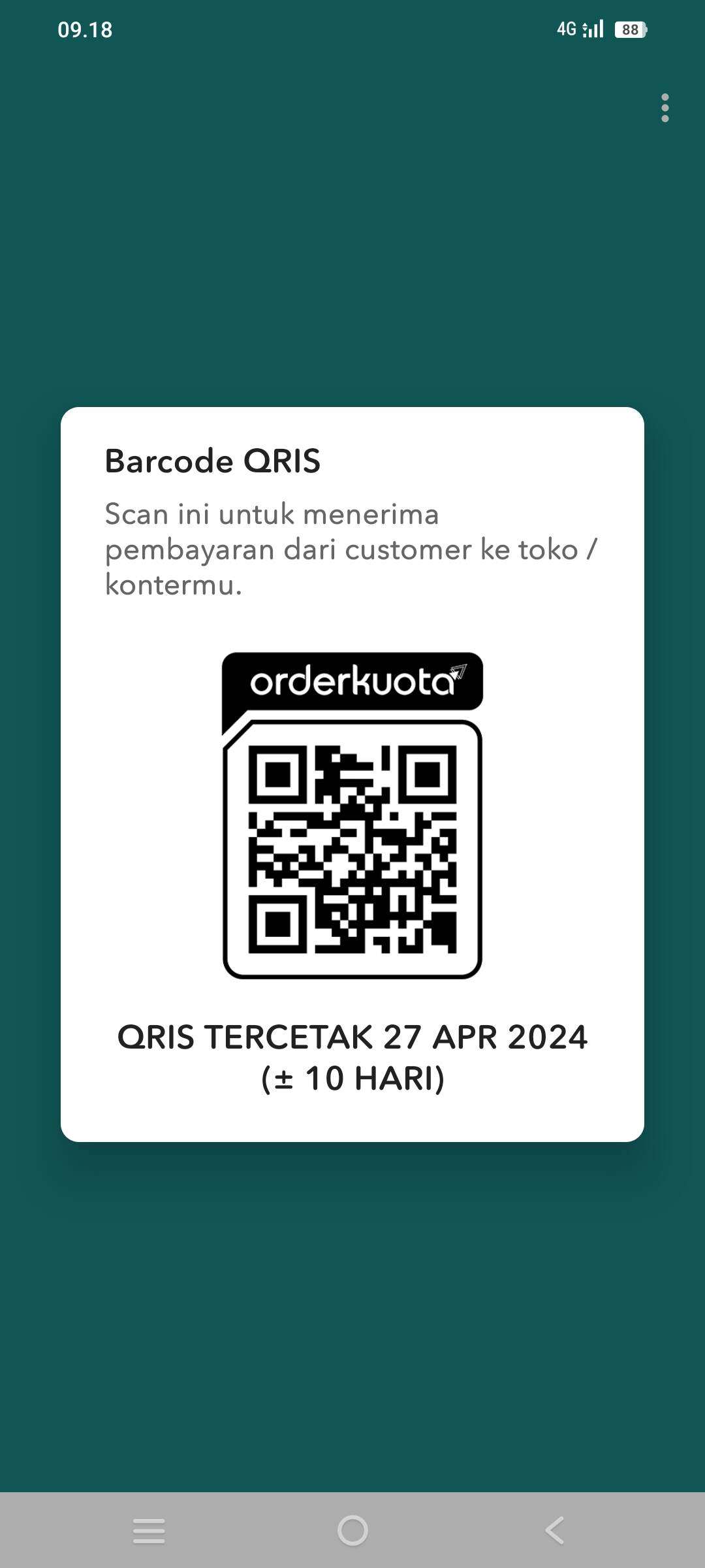 Kecewa terhadap Pelayanan Orderkuota