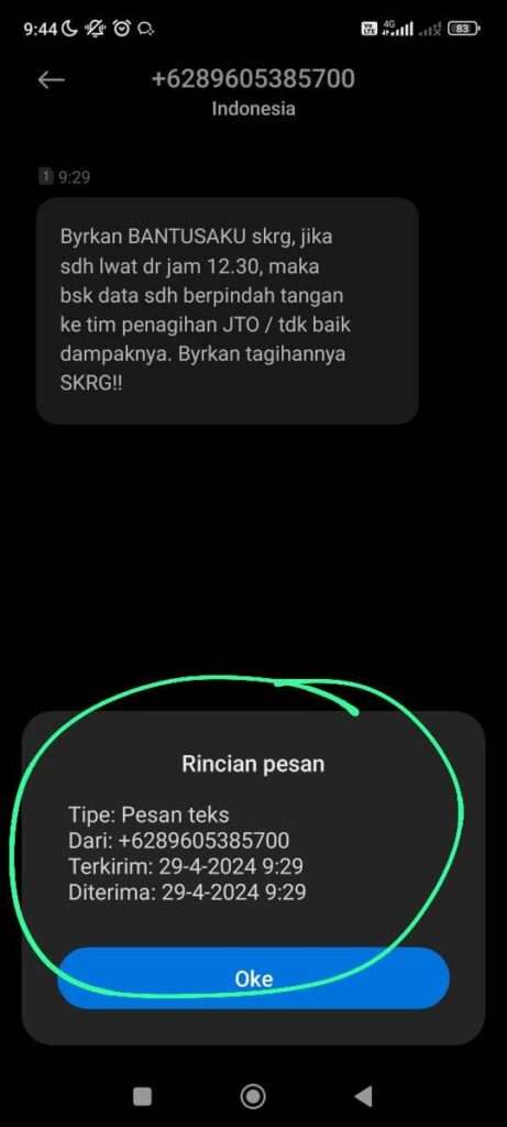 Penagihan BantuSaku Sebelum Lewat Jatuh Tempo
