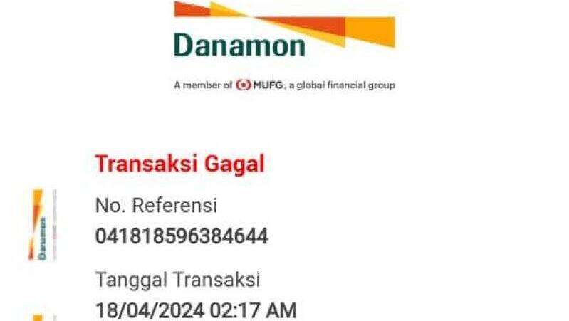 Pembayaran Scan QR Bank Danamon Status Gagal tapi Limit Terpotong
