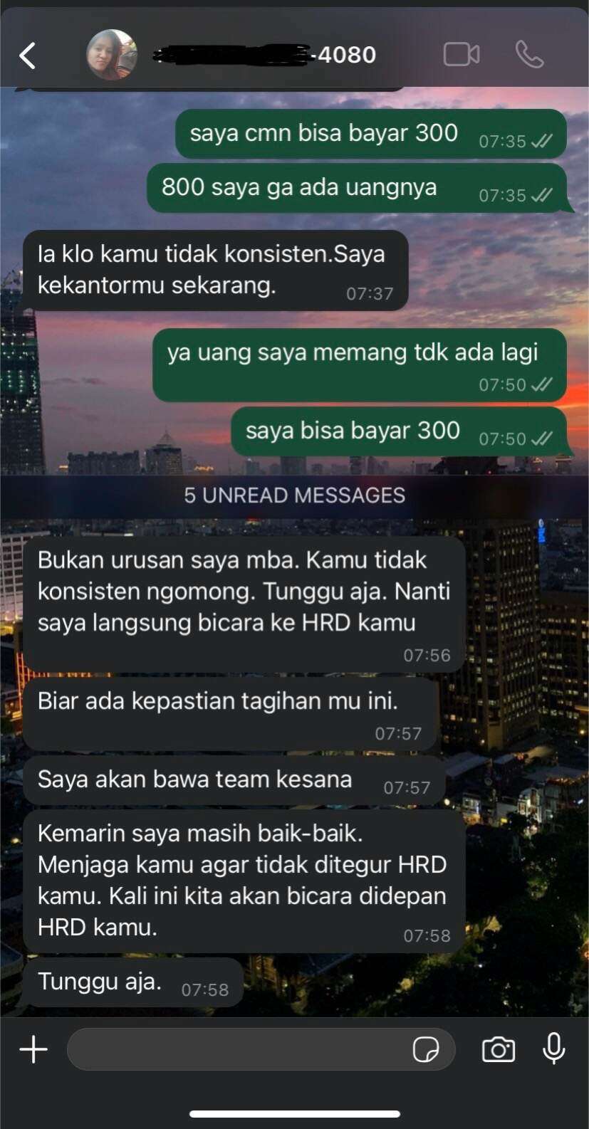 Penagihan KTA DBS oleh DC PT Zenith Utama Mandiri