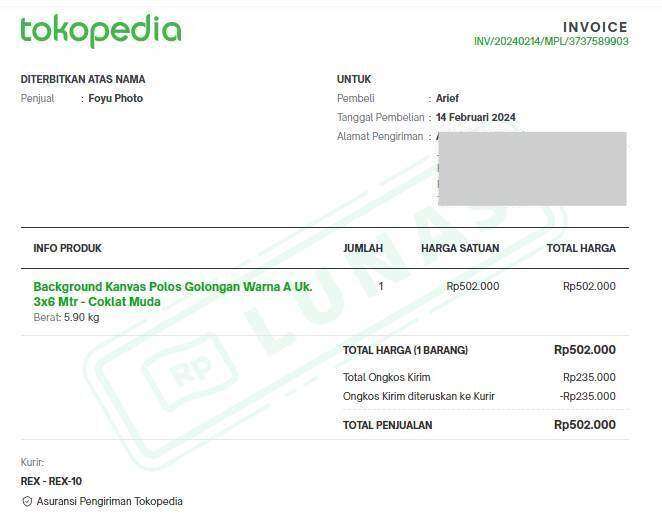 Klaim Barang Hilang via Ekspedisi REX-10 di Pusat Resolusi Tokopedia ...