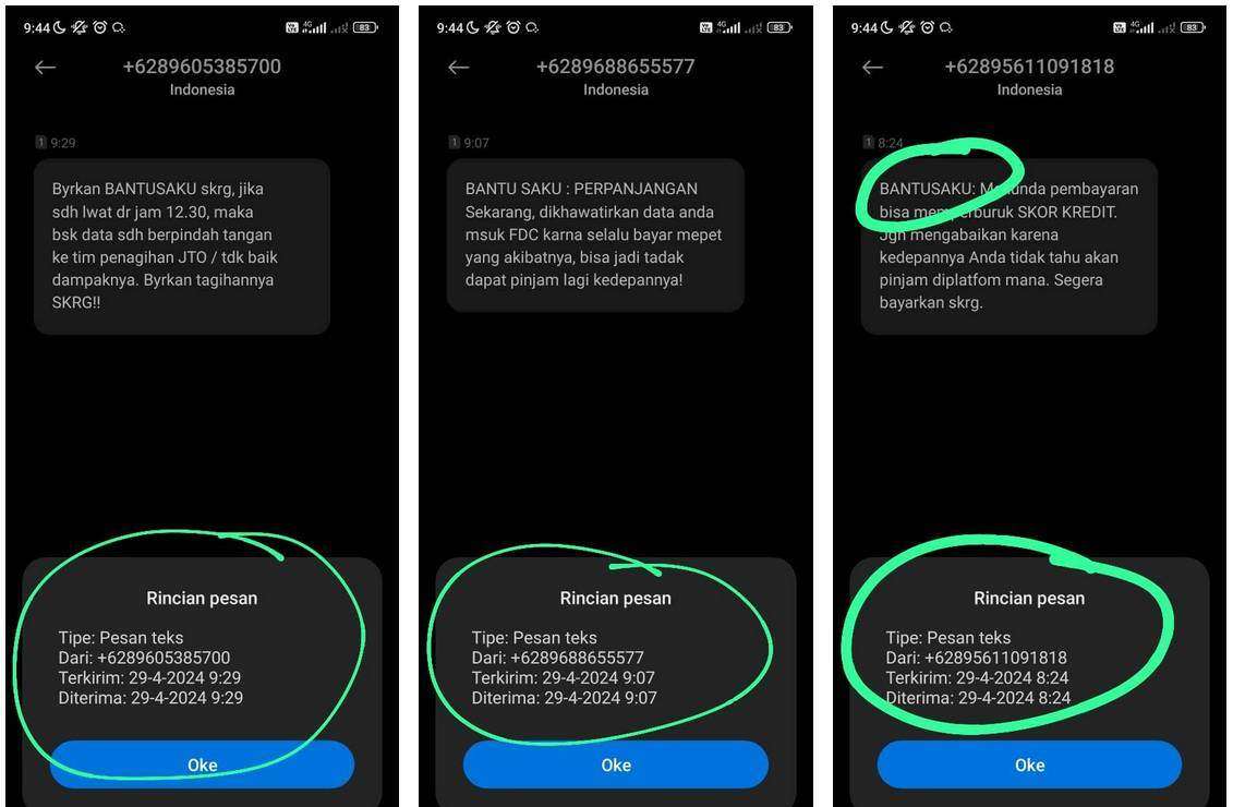 Penagihan BantuSaku Sebelum Lewat Jatuh Tempo