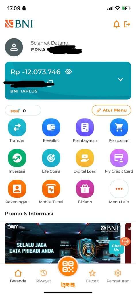 Saldo Rekening BNI Minus dengan Nominal Tidak Masuk Akal