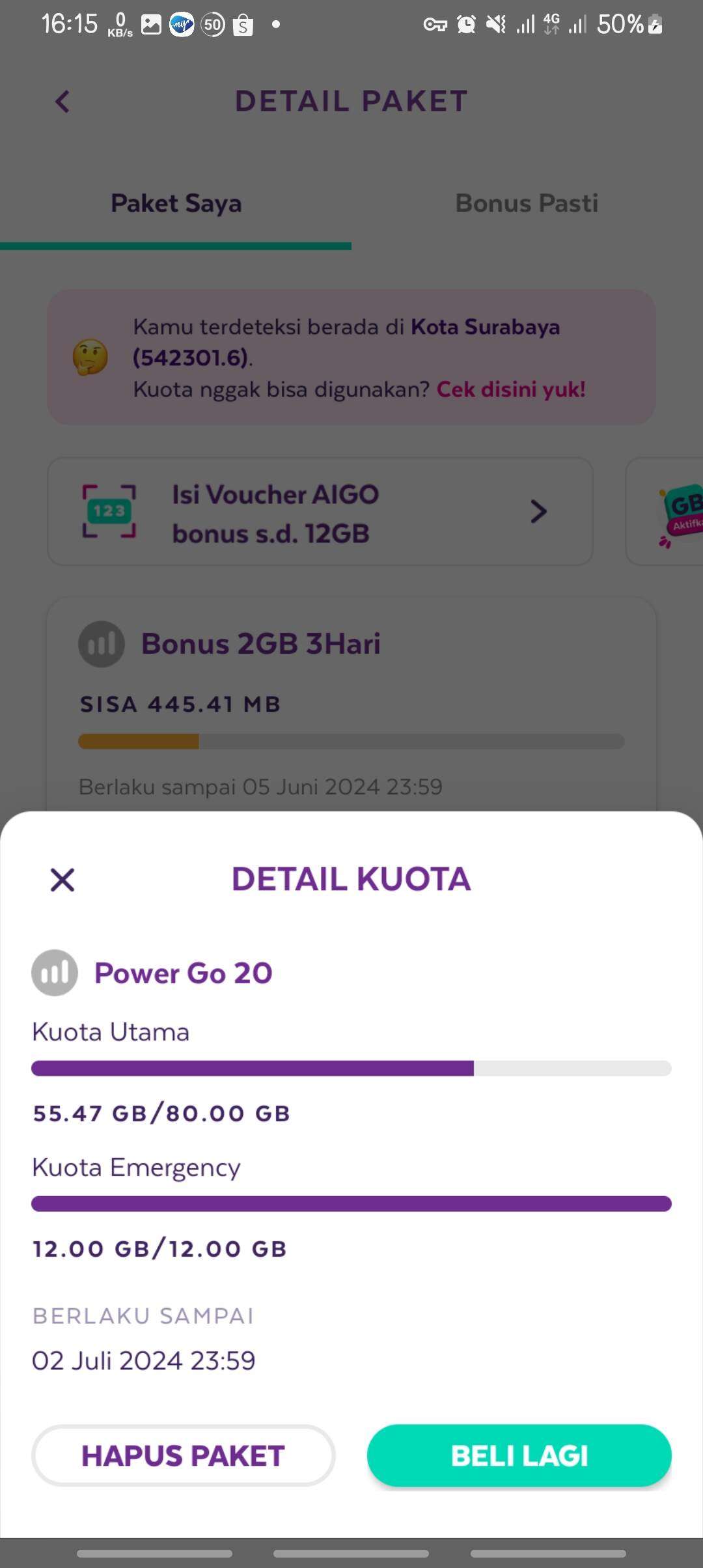 AXIS Kembali Mengubah Isi Paket Berjalan