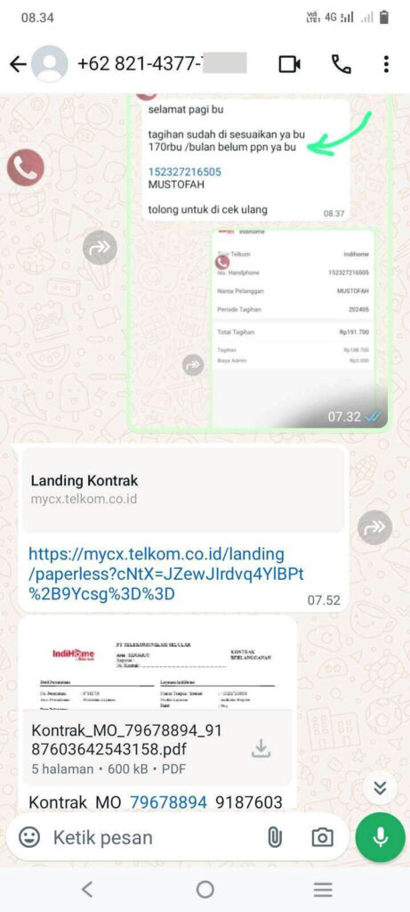 Kapok Menggunakan WiFi IndiHome, Tagihan Berubah-Ubah