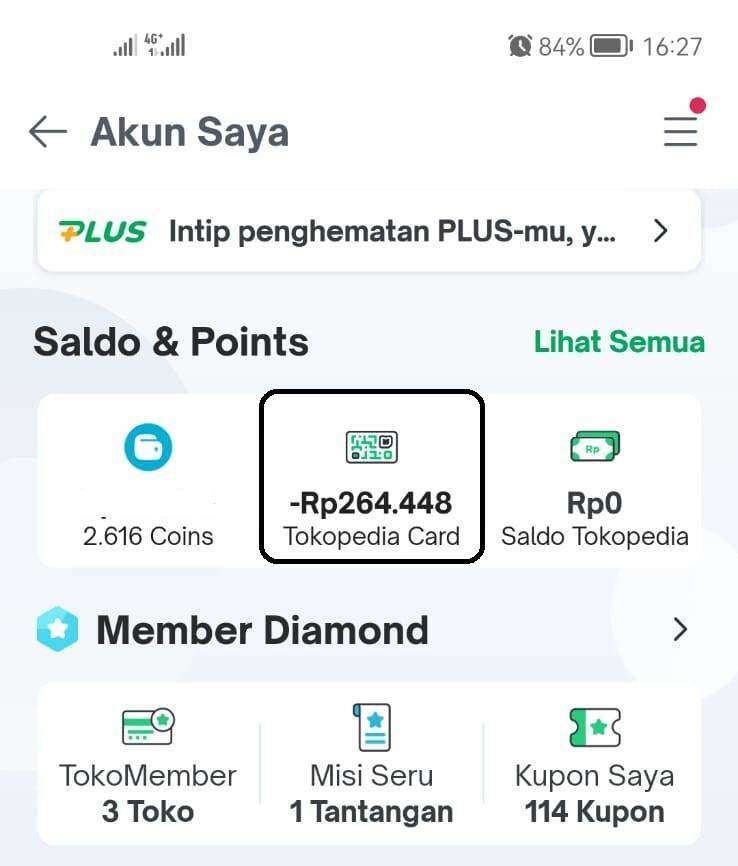 Tokopedia Card Salah Hitung Jumlah Pemakaian