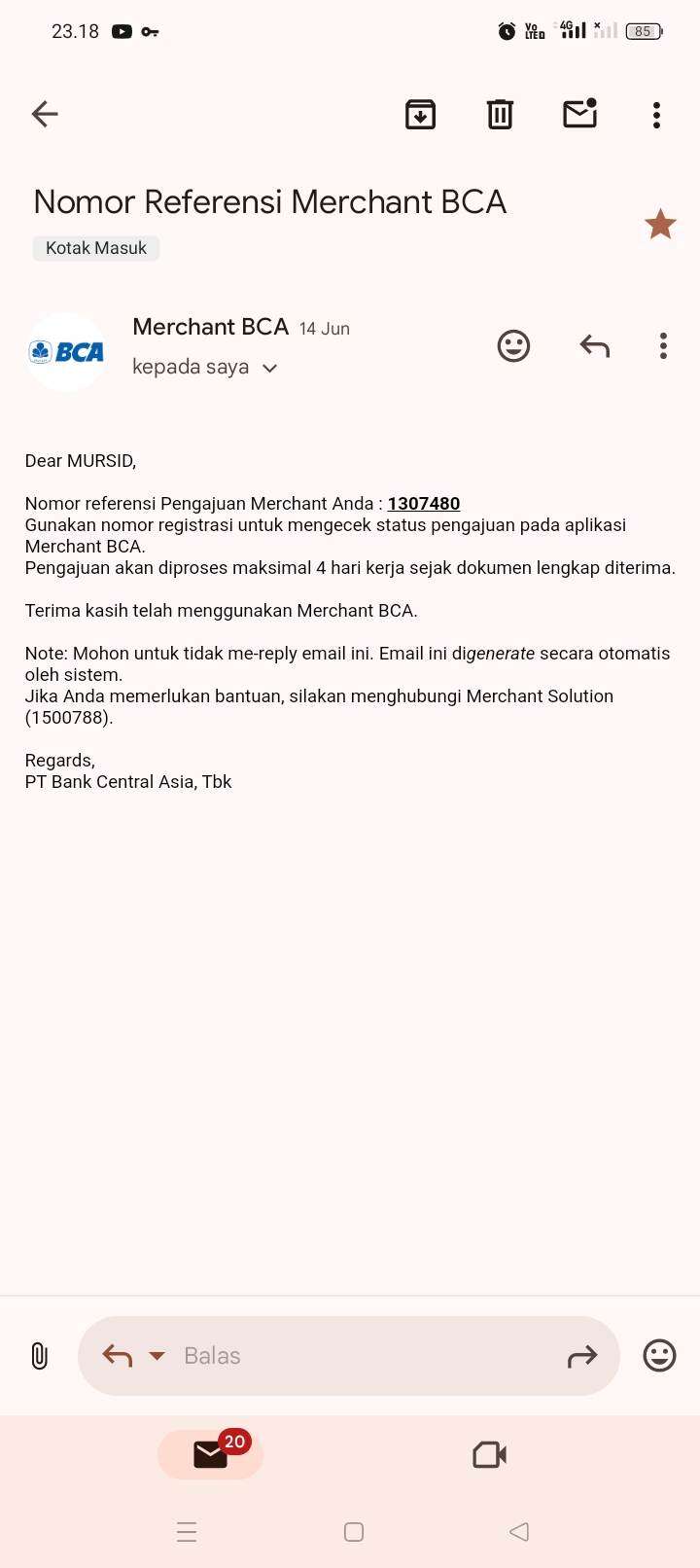 Daftar Merchant BCA, Gagal Pasang QRIS dan/atau EDC