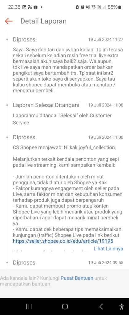 Toko Menjadi Sepi Setelah Ribut dengan Tim Terkait Shopee