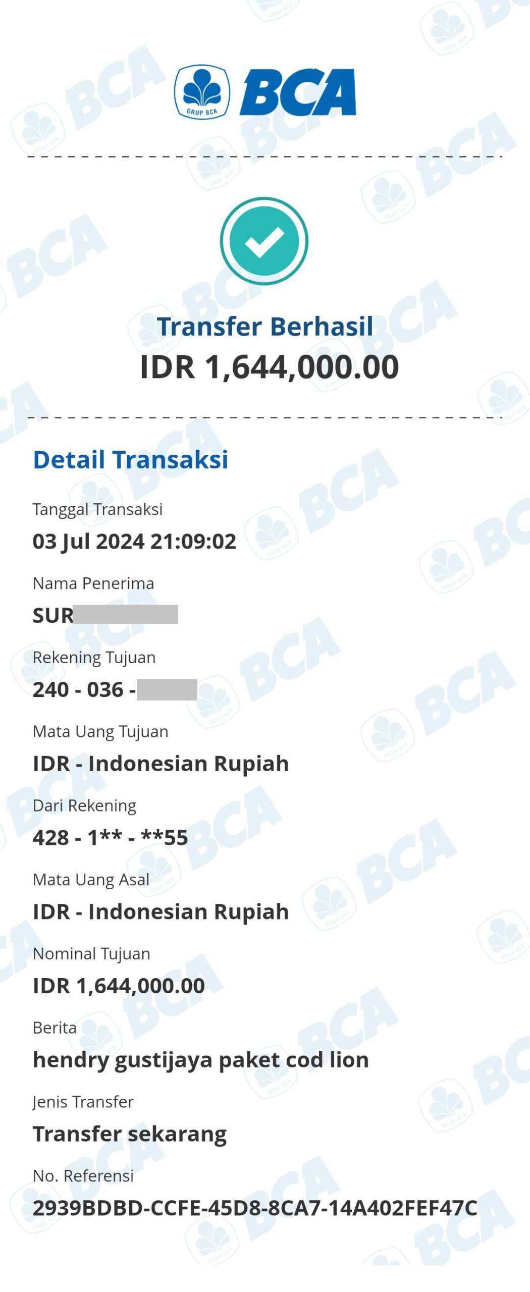 Penipuan Barang COD yang Dikirim Melalui Lion Parcel
