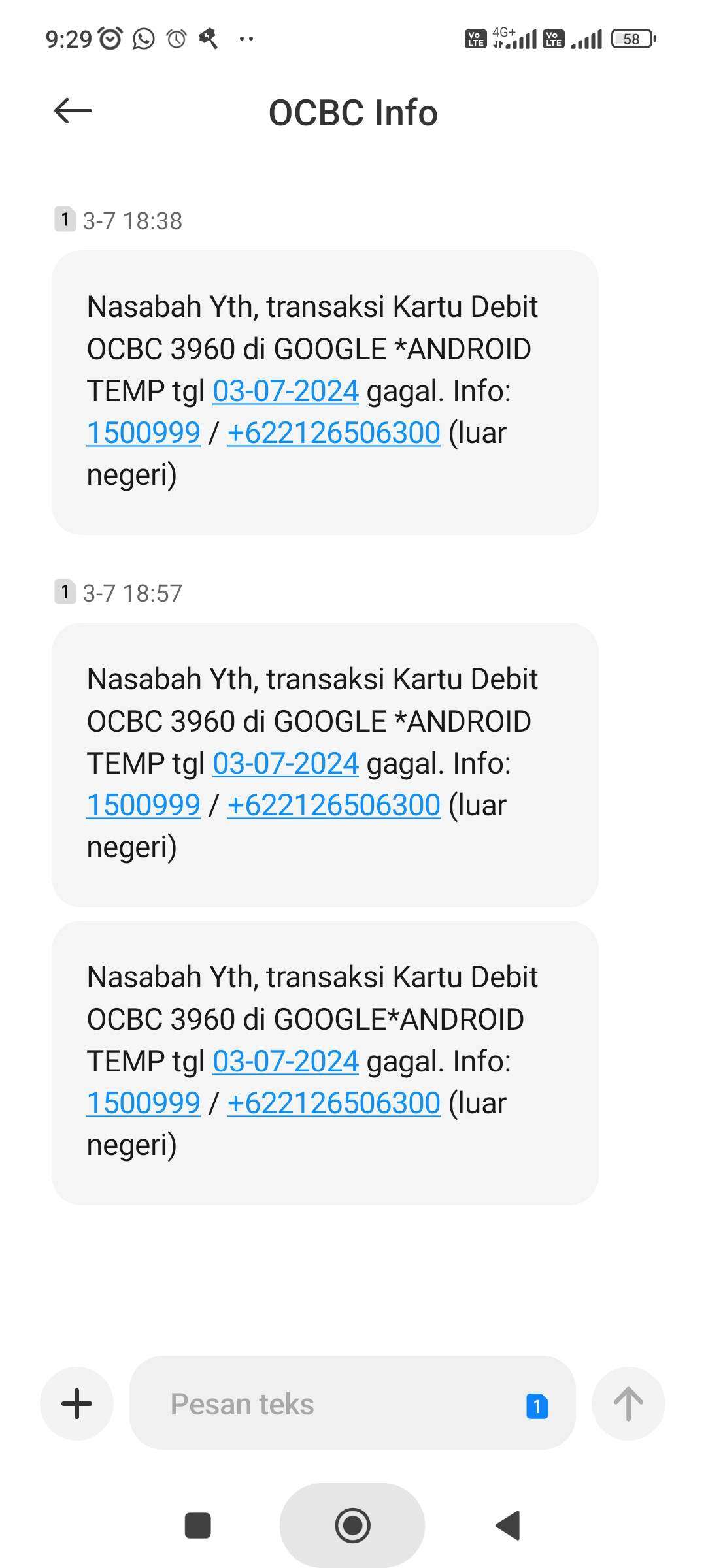 Call Center Bank OCBC yang Tidak Bisa Buat Laporan Pengaduan Nasabah