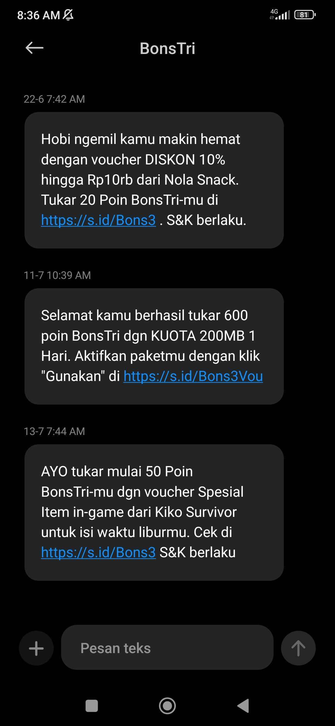 Penghentian SMS Broadcast Provider Tri yang Sangat Ribet
