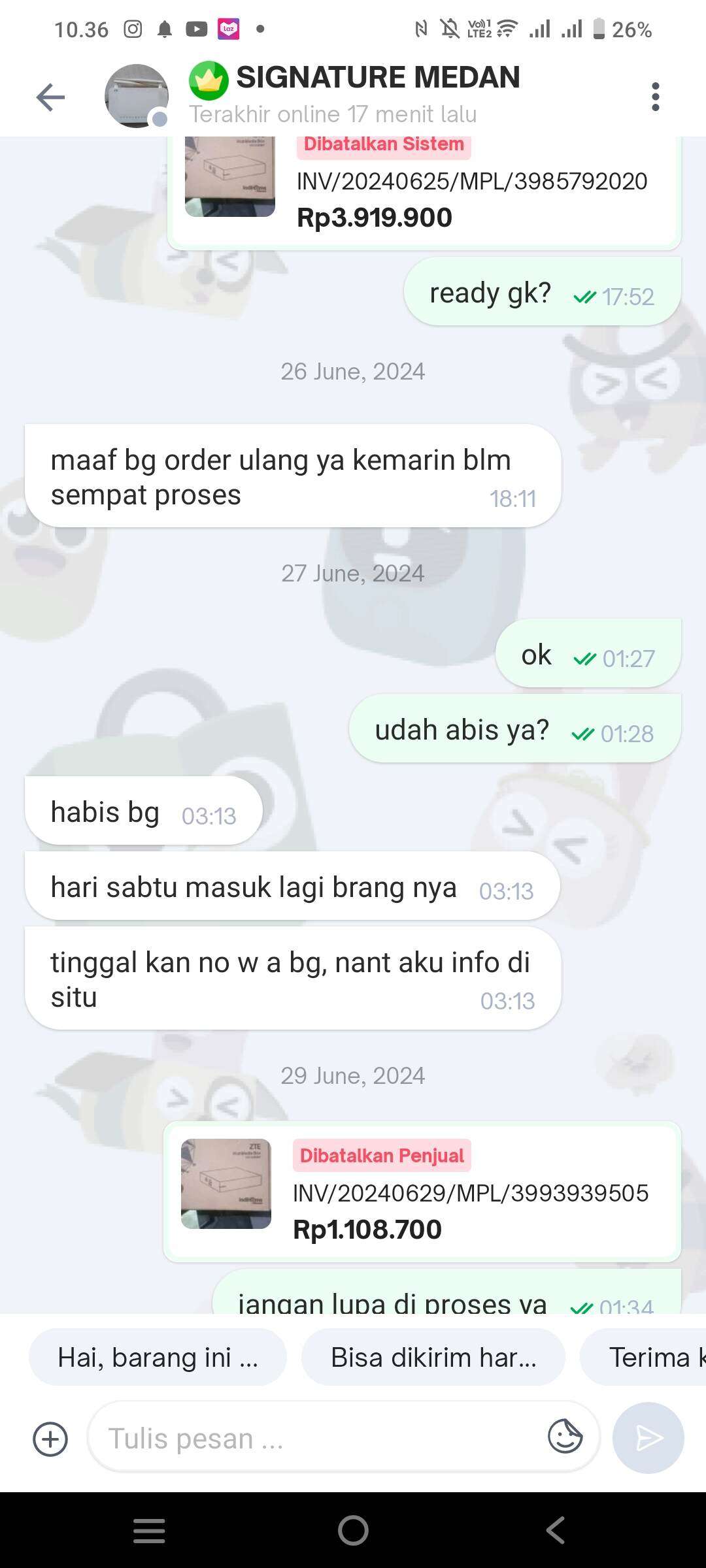 Penipuan Barang COD yang Dikirim Melalui Lion Parcel