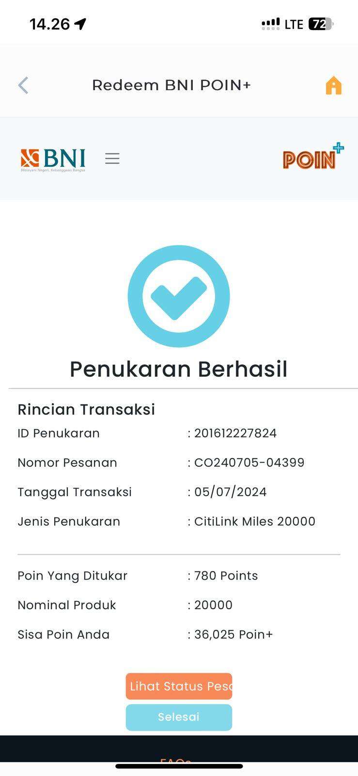 Pembatalan Sepihak Penukaran Poin di Promo HUT BNI