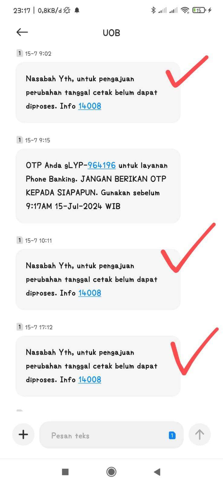 Setelah Mutasi dari Citibank, UOB Mengubah Tanggal Jatuh Tempo Tagihan Sepihak