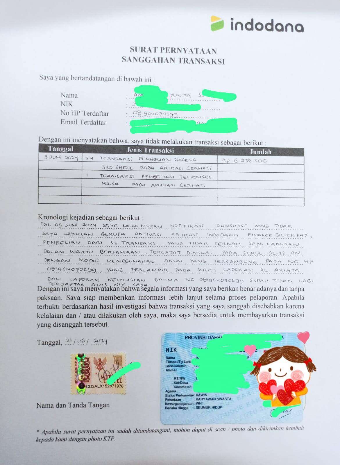 Akun Indodana Saya yang Sudah Di-uninstall Dibobol untuk Transaksi di ...