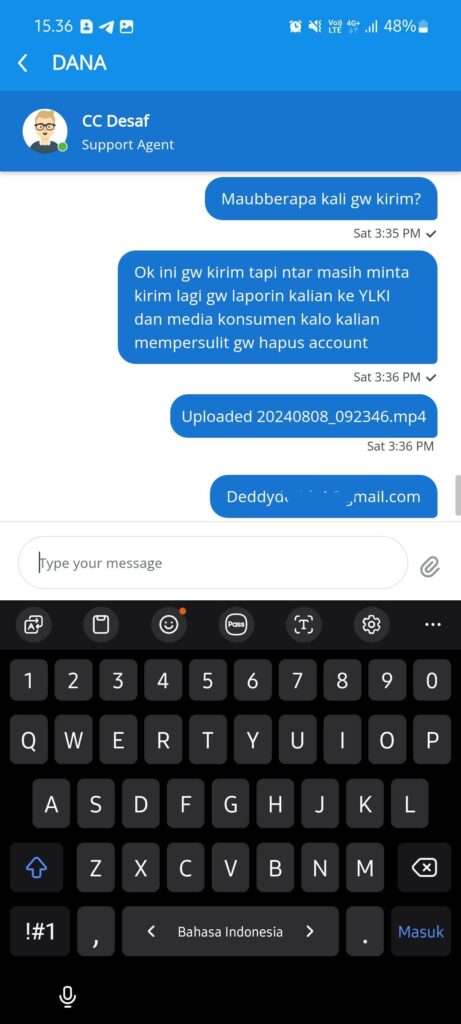 DANA Mempersulit Penghapusan Akun