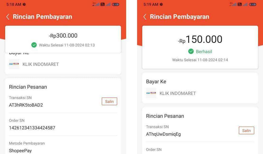 Saldo ShopeePay Saya Hilang dan Dipakai Orang Lain untuk Klik Indomaret