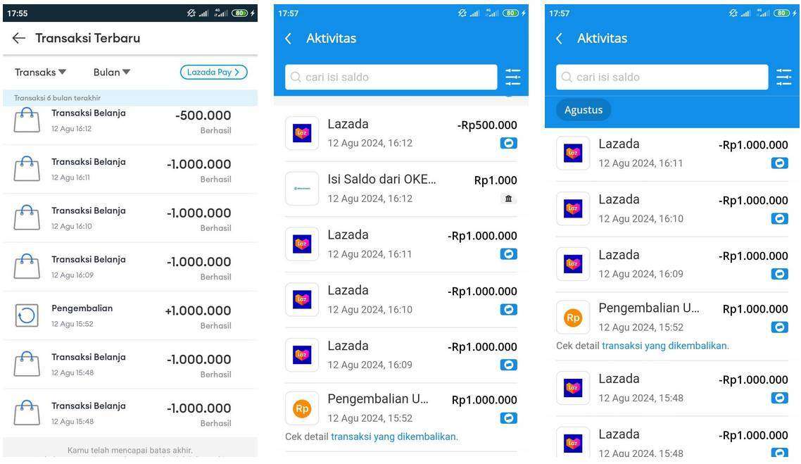 Saldo DANA Hilang Terpotong