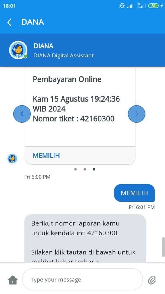 Saldo DANA Hilang Terpotong