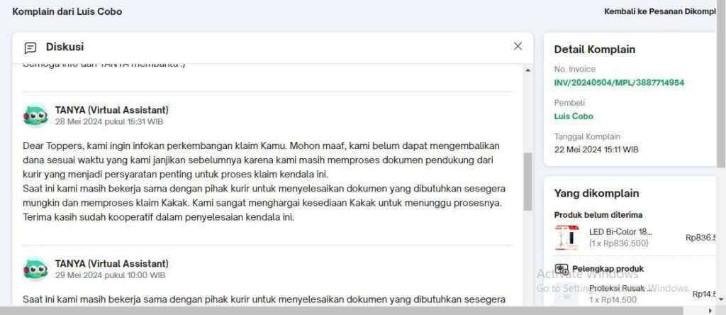 Penanganan Komplain Tokopedia Lambat dan J&T Express Berbelit-belit ... Penanganan Komplain Tokopedia Lambat dan J&T Express Berbelit-belit ...