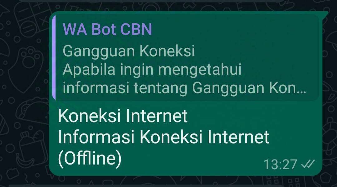 Layanan Internet CBN Sangat Mengecewakan