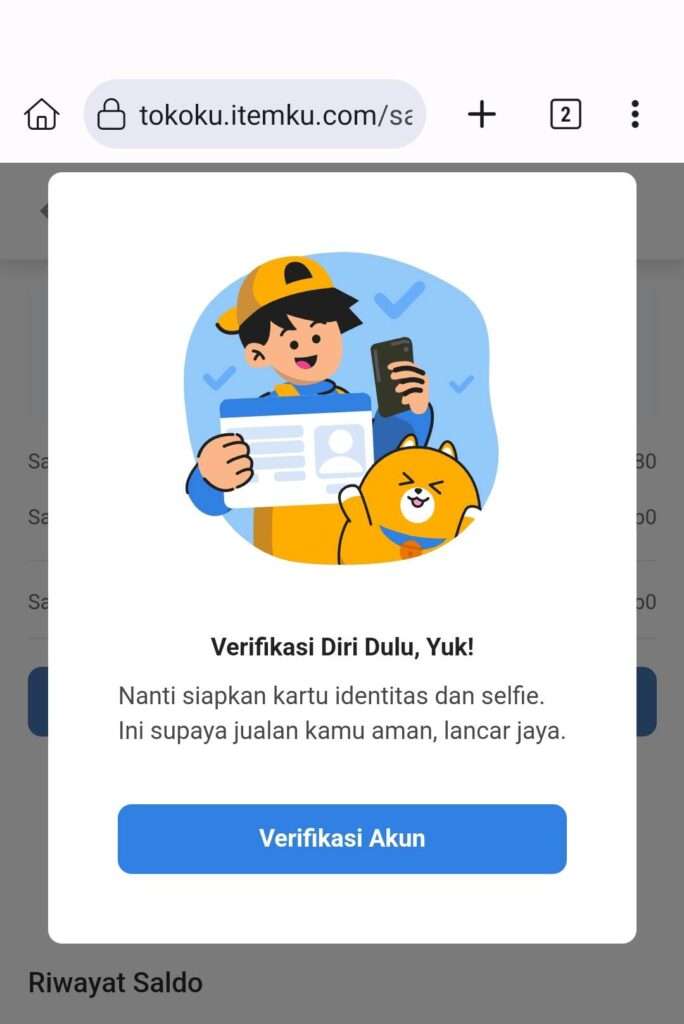 Verifikasi Toko Itemku.com Tidak Kunjung Berhasil
